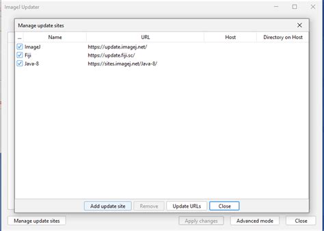 Fiji Error Please Enable The Java 8 Update Site Usage And Issues