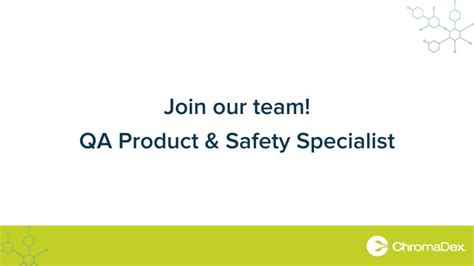 Chromadex Is Hiring Check Out This New Opportunity In Our Outstanding Qa Group Andrew Shao
