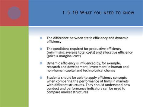 1510 Market Structure Static Efficiency Dynamic Efficiency And