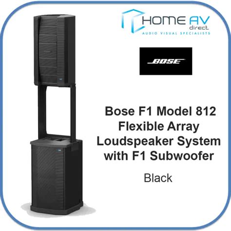 BOSE F MODEL Flexible Array Loudspeaker System With F Subwoofer Black