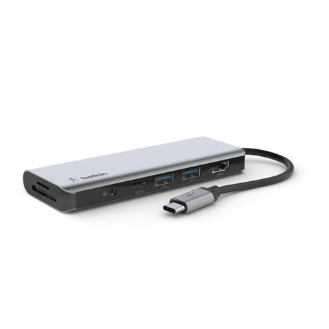 7 in 1 multiport usb c adapter usb c hub 4k belkin belkin cn