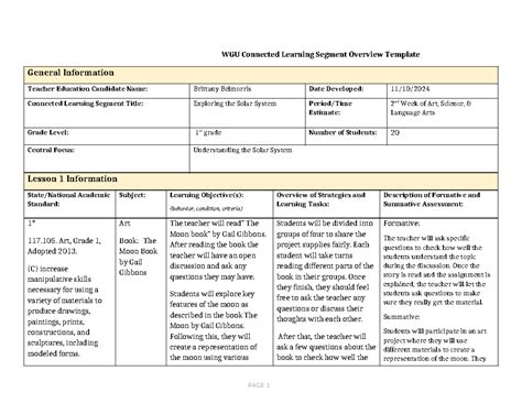 Wgu Connected Learning Segment Overview Revised Wgu Connected