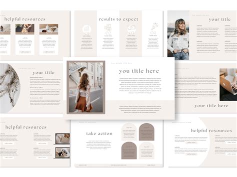 Slide Deck Template Presentation Template Course Creator Etsy
