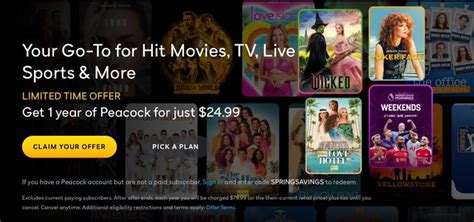 12 Months Of Peacock Now Just 2499 Limited Time Offer