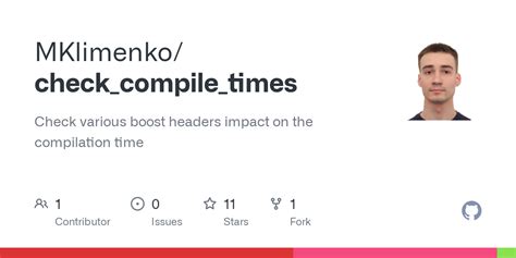 github mklimenko check compile times check various boost headers