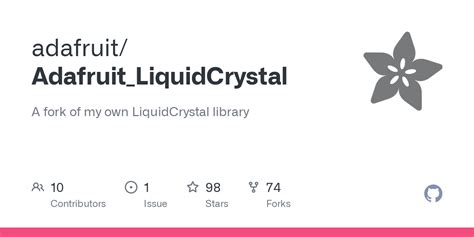 Adafruit LiquidCrystal Adafruit LiquidCrystal H At Master Adafruit Adafruit LiquidCrystal GitHub