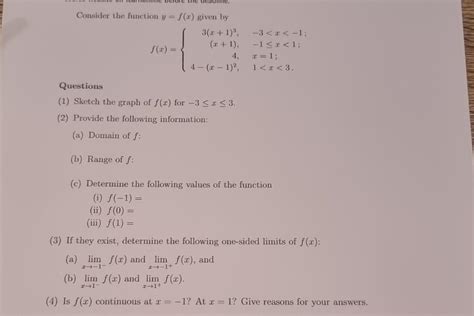 Solved Consider The Function Y F X Given By Chegg