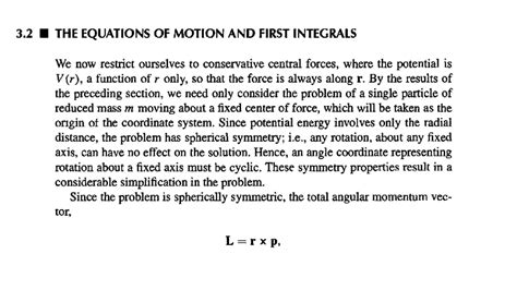 Solution The Equations Of Motion And The First Integrals Classical