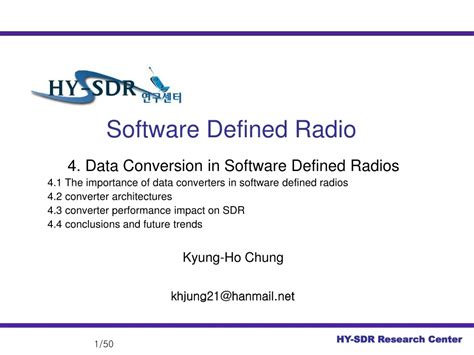 Ppt Data Converters In Software Defined Radios Architectures And Performance Impact Powerpoint