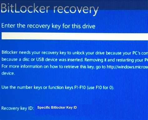 Bitlocker Asks To Verify Recovery Key After Switch Tofrom Legacy Boot