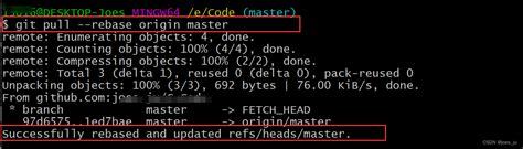 关于github代码上传的bug——git上传拒绝 git pull rebase origin master被拒绝 csdn博客