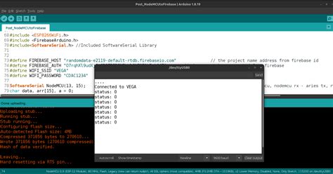 Sending Data To Firebase Iot Cloud Platform Using Vega Aries Boards And Nodemcu Wi Fi Module