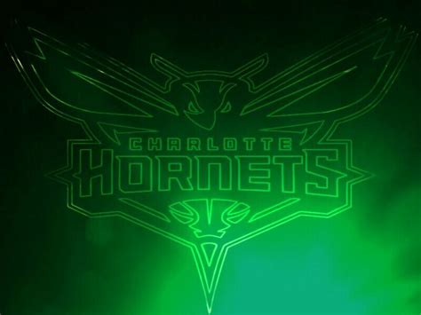 Charlotte Hornets Logo In Green And White
