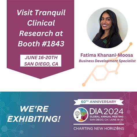fatima khanani moosa on linkedin dia2024 letsconnect clinicalresearch