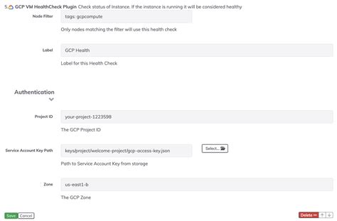 Google Cloud Compute Health Check