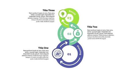 Three Stages Of Business Process Diagram With Arrows PowerPoint
