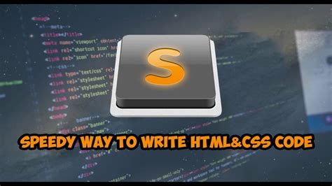 How To Install Emmet In Sublime Text Code Fast Youtube