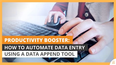 Productivity Booster How To Automate Data Entry Using A Data Append Tool Medium