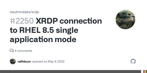 XRDP Connection To RHEL Single Application Mode Issue Neutrinolabs Xrdp GitHub