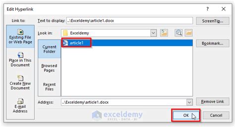 How To Solve Cannot Open The Specified File Error In Excel Hyperlink
