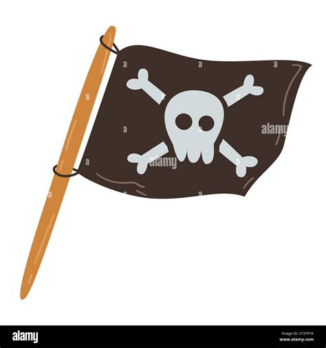 Cute Cartoon Pirate Flag