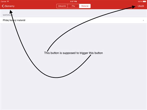 Ios How To Virtually Tap Back Button In Navigation Bar Stack Overflow