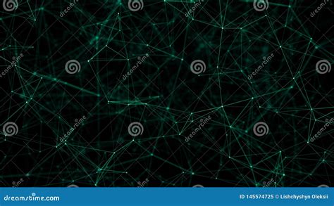 Abstract Digital Background Big Data Visualization Network Connection Structure Science