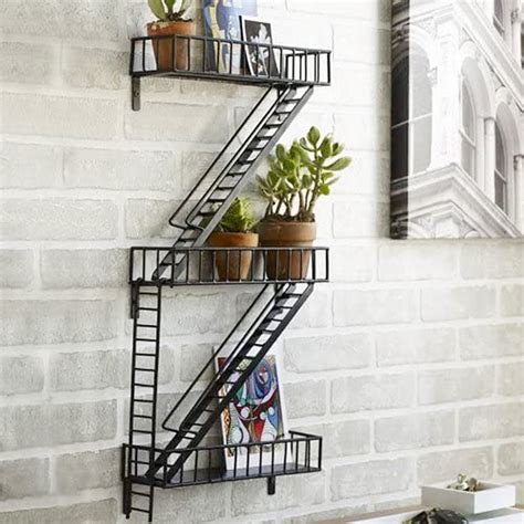 This Fire Escape Shelf Brings A Touch Of Urban City Life Into Your Home