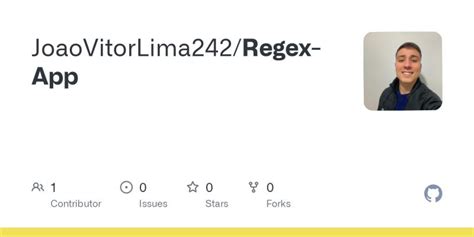 João Vitor Brietzke De Lima On Linkedin Github Joaovitorlima242regex App