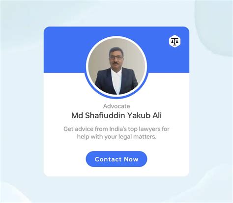 Advocate Md Shafiuddin Yakub Ali Lawyer In Hyderabad Metropolitan