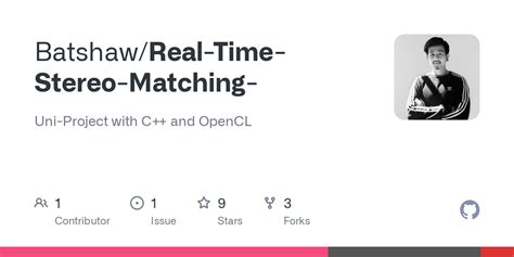 Github Batshawreal Time Stereo Matching Uni Project With C And