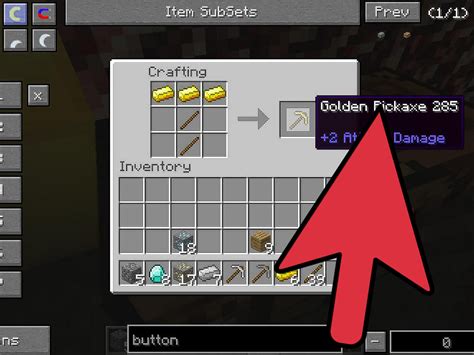 Ways To Make A Pickaxe On Minecraft WikiHow