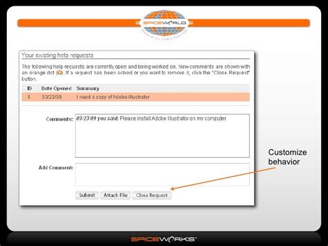 Customizing Help Desk And User Portal