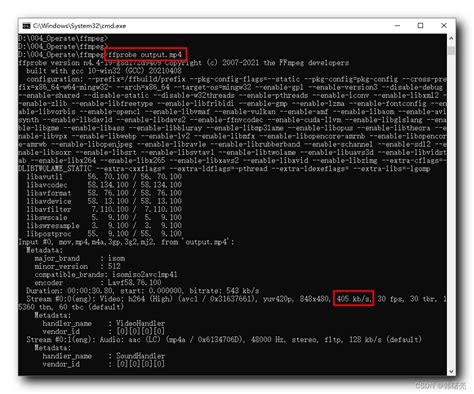 【ffmpeg】ffmpeg 命令行参数 ⑧ 使用 Ffmpeg 转换封装格式 音视频编解码器参数设置 视频 帧率 码率 分辨率 设置 音频 码率 采样率 设置