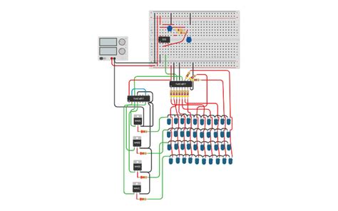 Circuit Design 2d Sequential Chaser Tinkercad