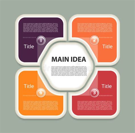 Vector Circle Infographic Template For Cycle Diagram Graph Presentation And Round Chart Stock