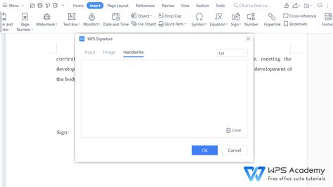 How To Insert A Signature In Wps Writer Wps Office Academy