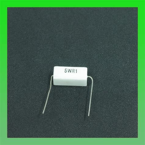 Jual Resistor Kapur 5w R1 5 Watt R1 Taiwan Putih Isi 5 Pcs Shopee Indonesia