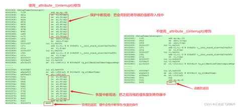 Gcc扩展选项attributeinterrupt——指定中断处理函数属性调用者保存但是使用被调用者保存寄存器 Csdn博客