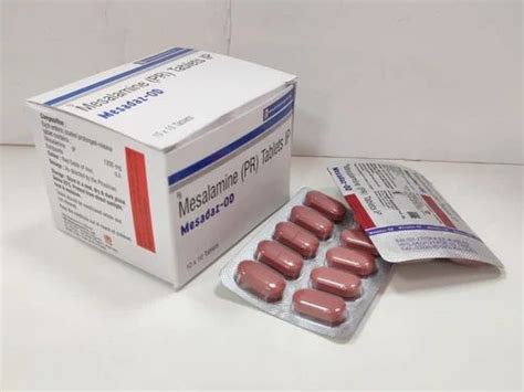 Mesalamine Tablets 1200mg For Clinical Packaging Size 10x10 At ₹ 3500 Box In Panchkula