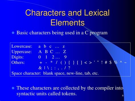Ppt Lexical Elements Operators And The C System Powerpoint