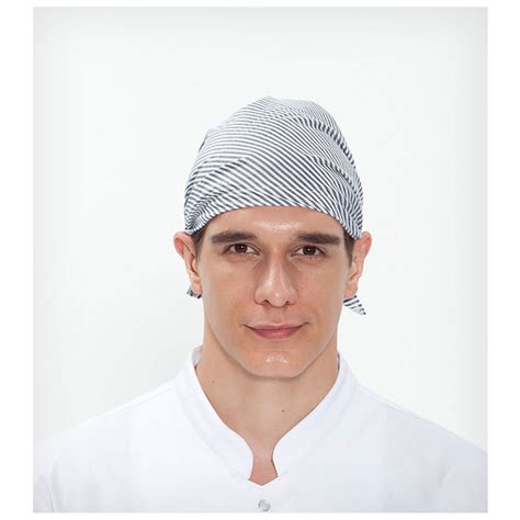 Ct103 Tc45수 줄무늬 위생 두건 스트라이프 그레이 회색 주방 식당 음식점 실내 1675825244 티마스터