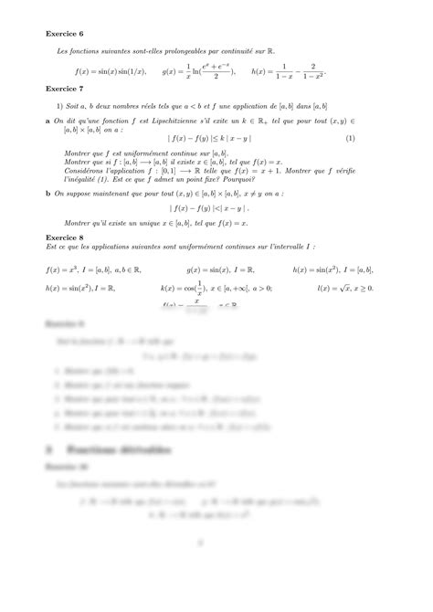 SOLUTION Analyse S Rie D Exercice Les Fonctions Une Variable Colenationalepolytechnique