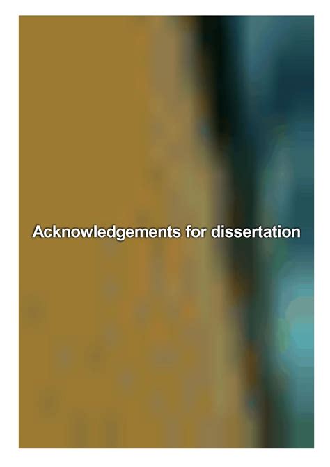 Acknowledgements For Dissertation By Roi Fite Issuu