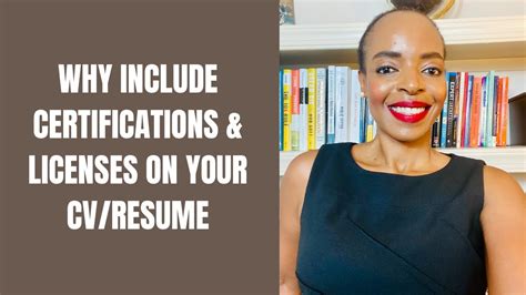 Why Include Certifications And Licenses In Your Cv Resume Certifications