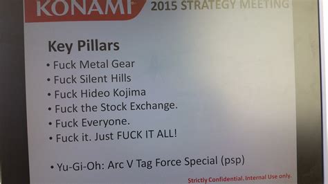 Leaked Photo From Konami 2015 Strategy Meeting Details Future Plans For