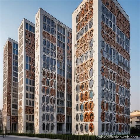 Modern Multi Storey Building Architecture Stable Diffusion Online