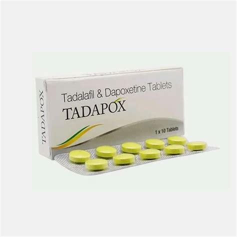 Tadapox Tadalafil And Dapoxetine Tablets At Rs 200stripe Cialis In