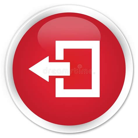 Log Out Red Button Stock Illustration Illustration Of Business 56575857
