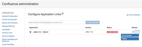 Alternative Methods Of Deleting Application Links In Confluence